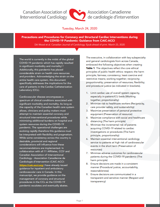 PDF - Precautions and Procedures for Coronary and Structural Cardiac ...
